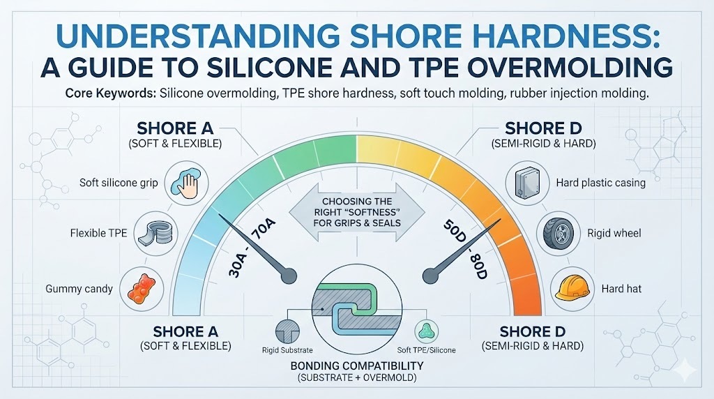 Understanding Shore Hardness: A Guide to Silicone and TPE Overmolding